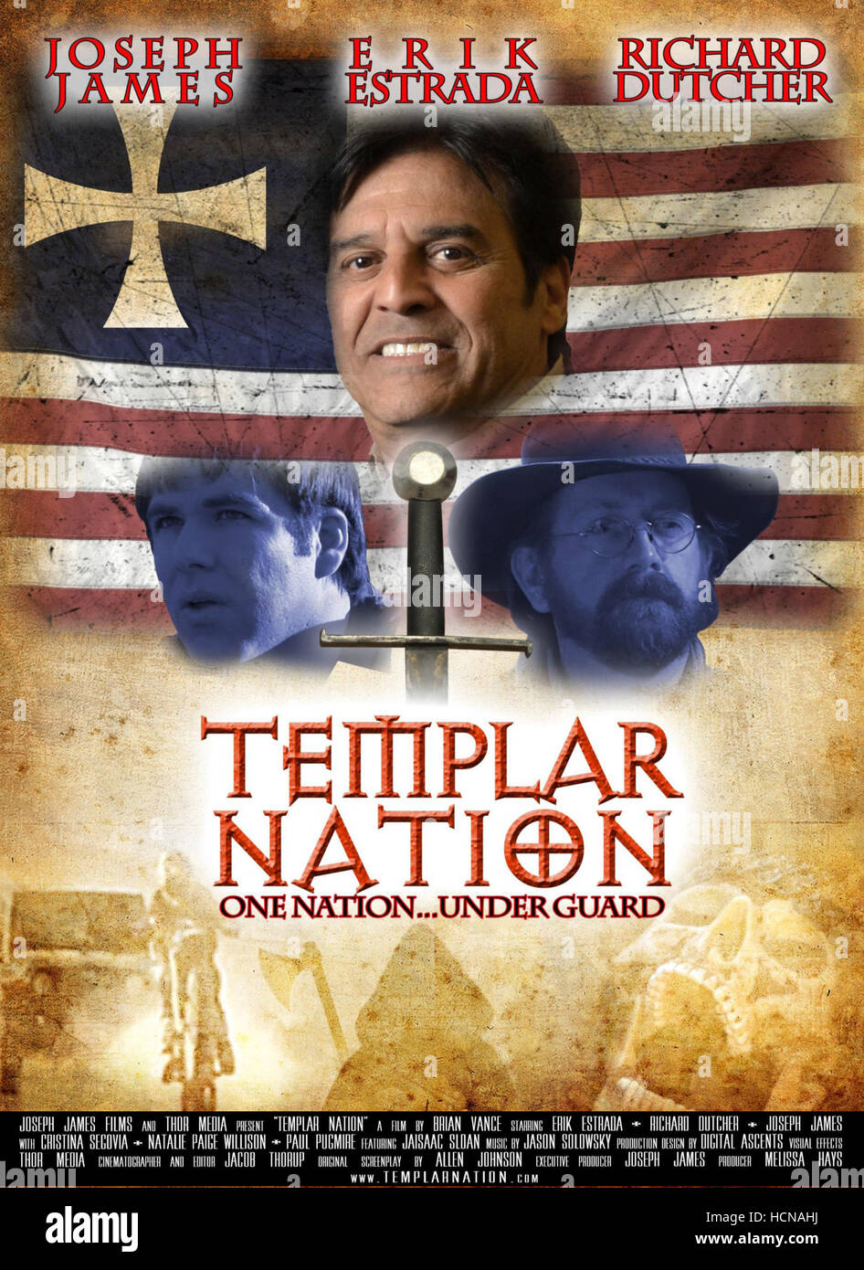 TEMPLAR NATION, US poster art, from left: Joseph James, Erik Estrada ...