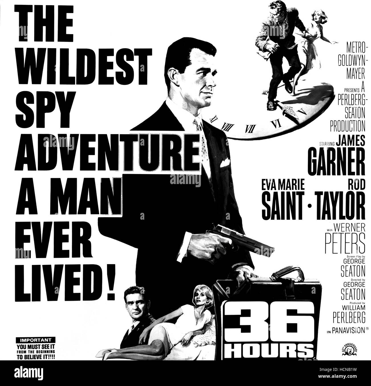 36 HOURS, James Garner, 1965 Stock Photo - Alamy