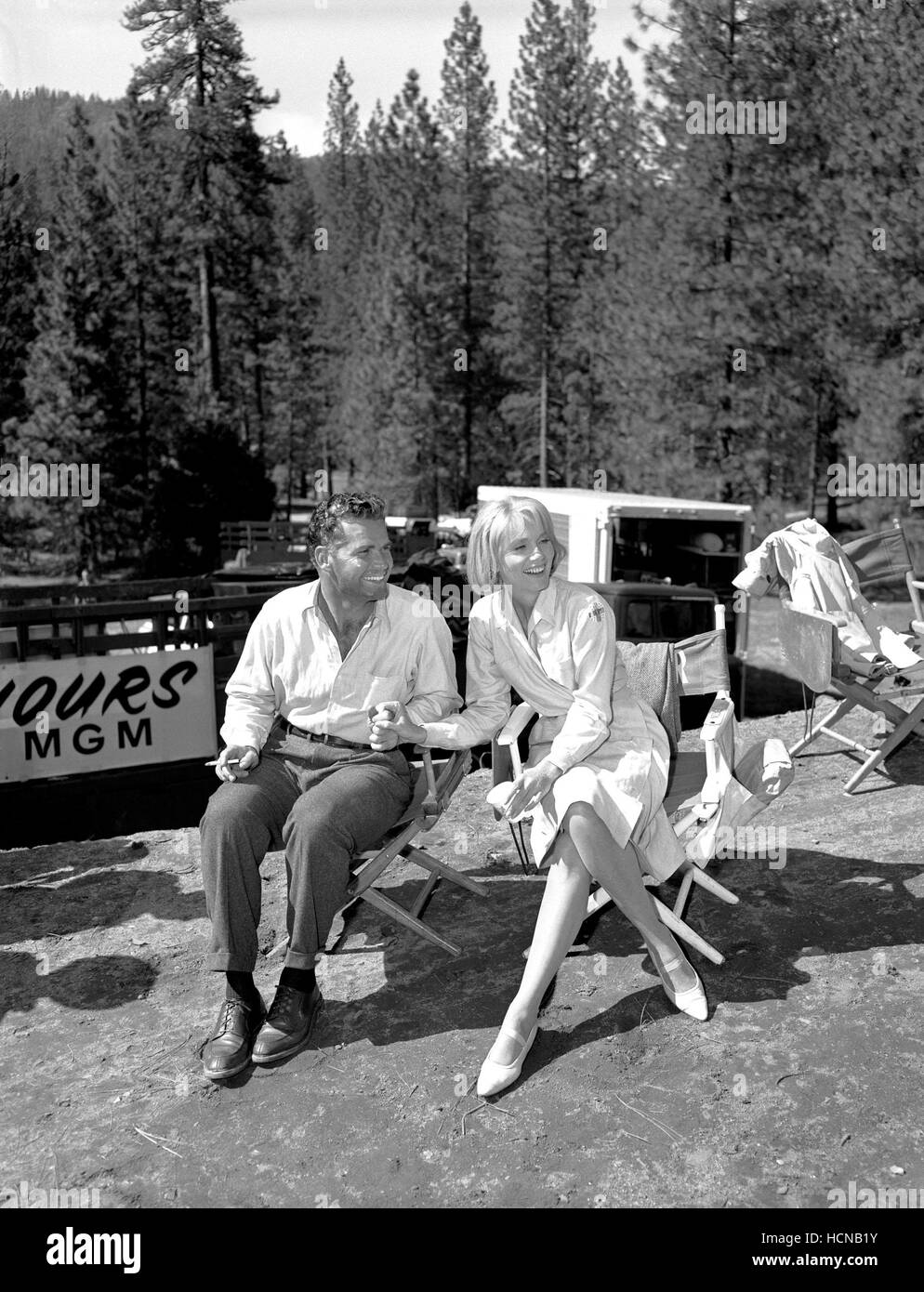 36 HOURS, James Garner, Eva Marie Saint on set, 1965 Stock Photo - Alamy