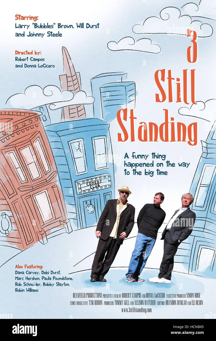 3 STILL STANDING, poster, from left: Johnny Steele, Larry Brown, Will ...