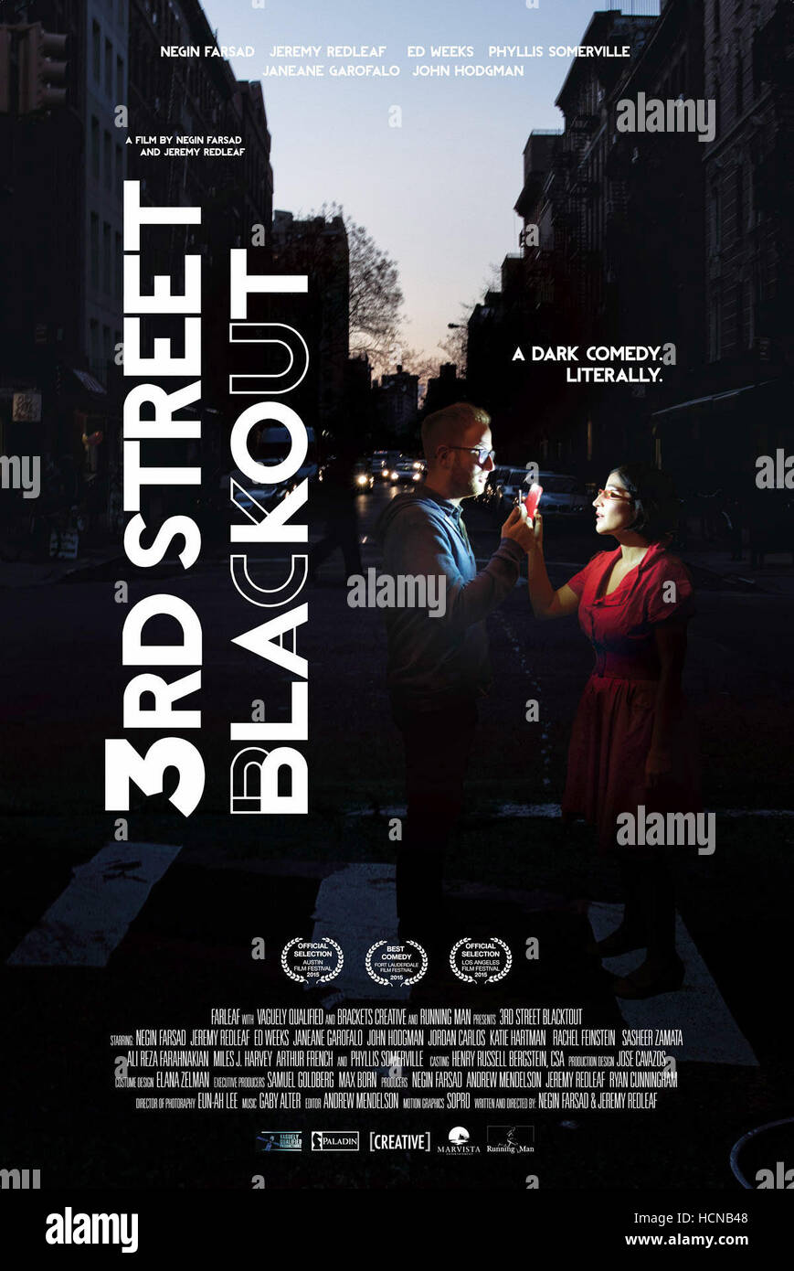 3RD STREET BLACKOUT, poster art, from left: Jeremy Redleaf, Negin ...