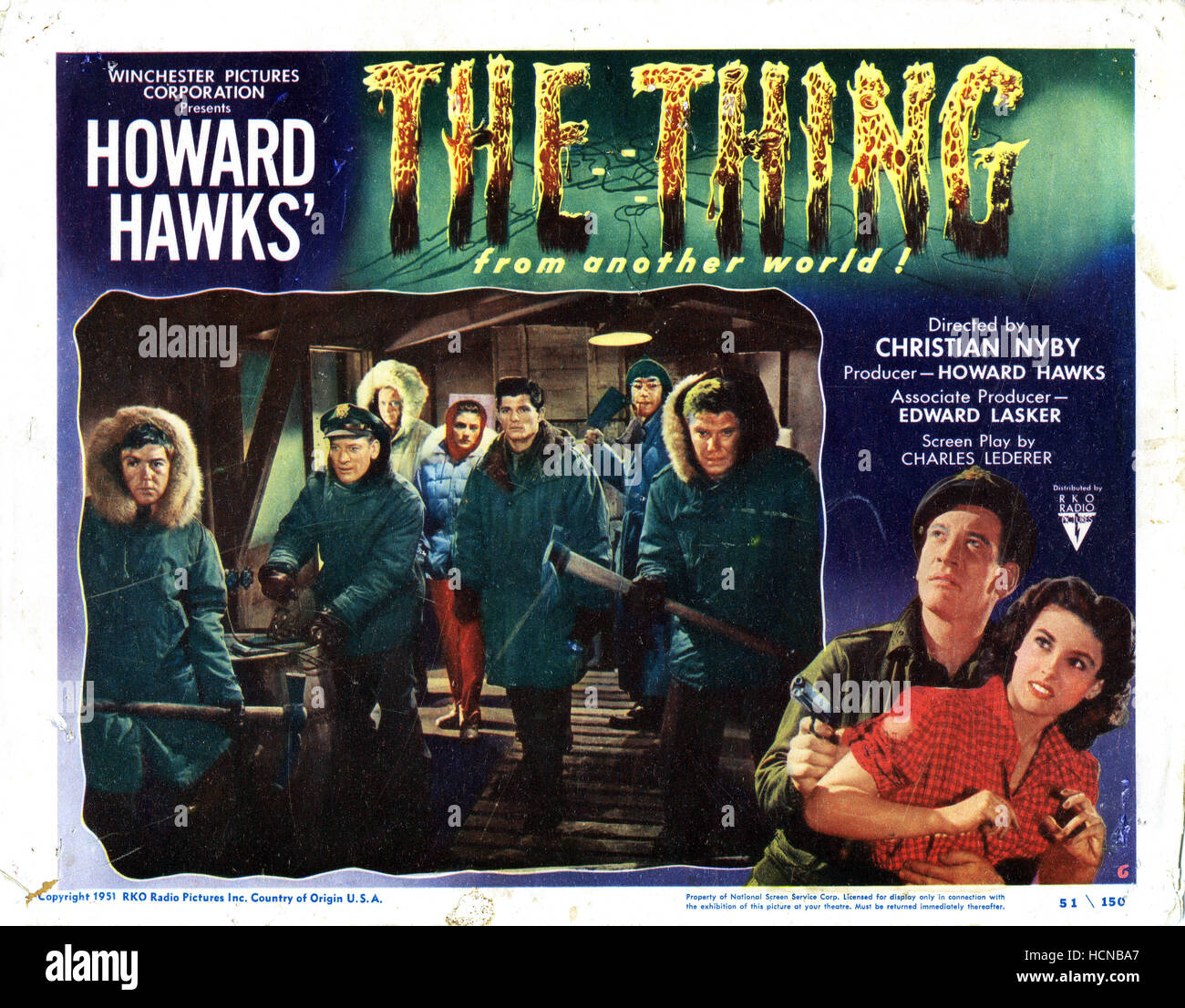 THE THING FROM ANOTHER WORLD, Kenneth Tobey, Margaret Sheridan, 1951 ...