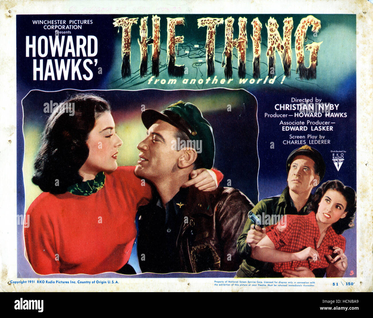 THE THING FROM ANOTHER WORLD, From Left: Margaret Sheridan, Kenneth ...