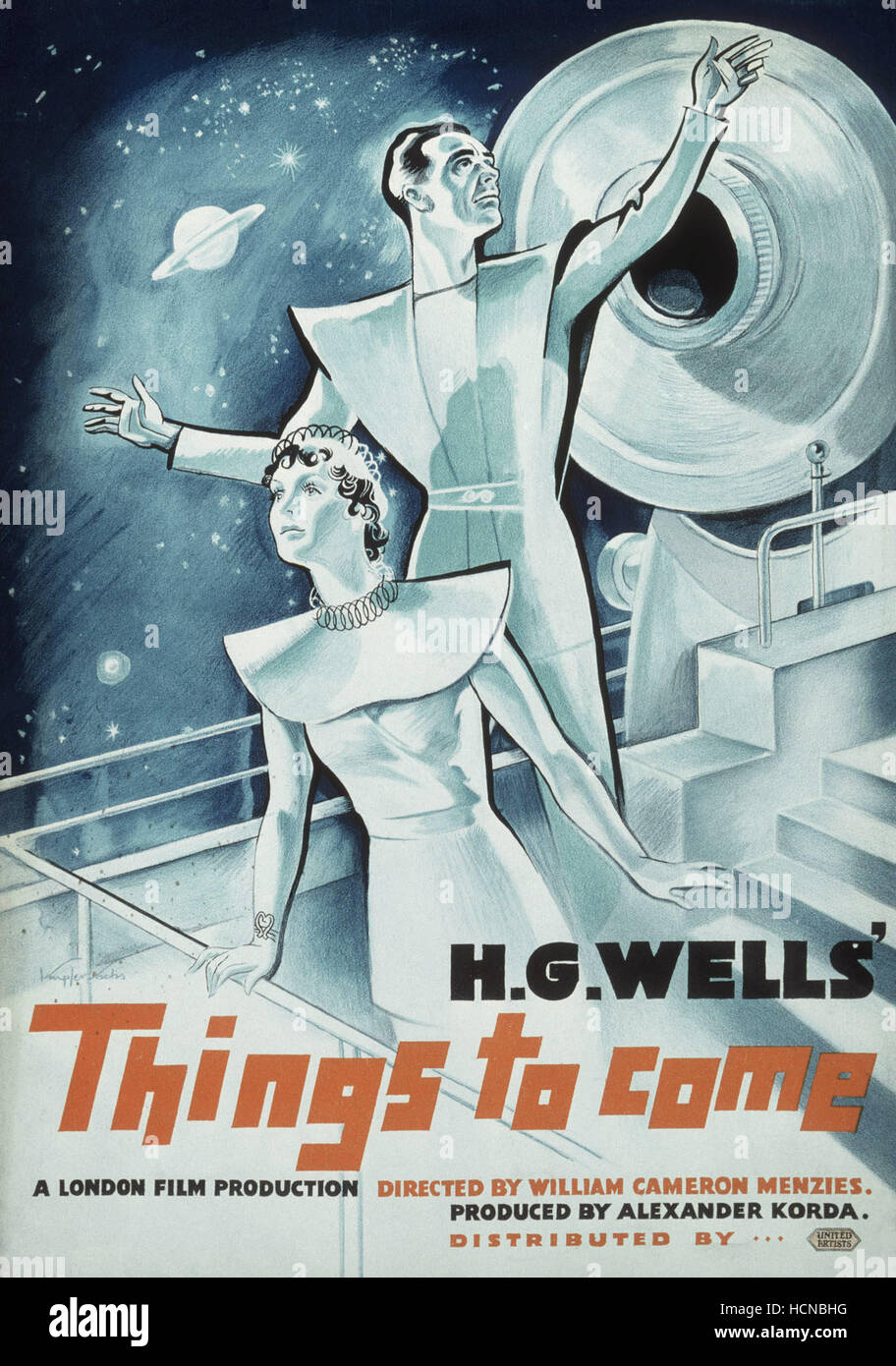 THINGS TO COME, Raymond Massey (top), 1936 Stock Photo - Alamy
