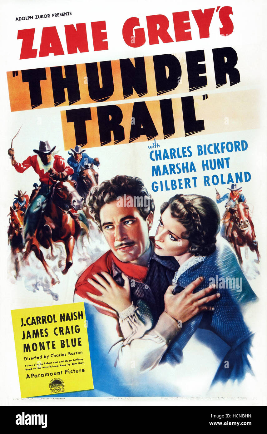 THUNDER TRAIL, US poster art, from left: Gilbert Roland, Marsha Hunt ... THUNDER TRAIL, US poster art, from left: Gilbert Roland, Marsha Hunt ...