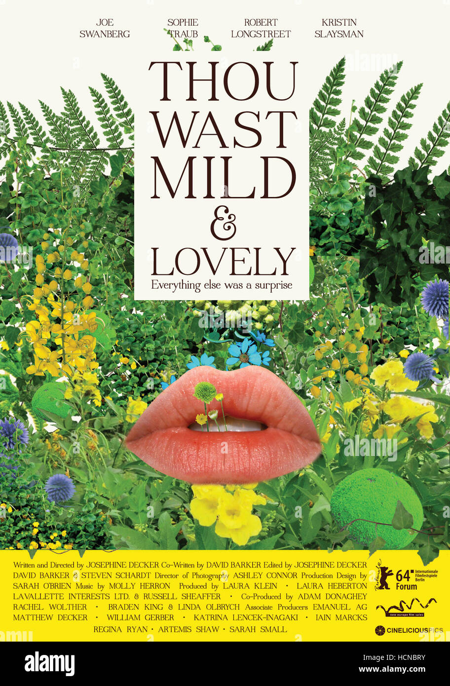 THOU WAST MILD AND LOVELY, US poster, 2014. ©Cinelicious Pics/Courtesy ...