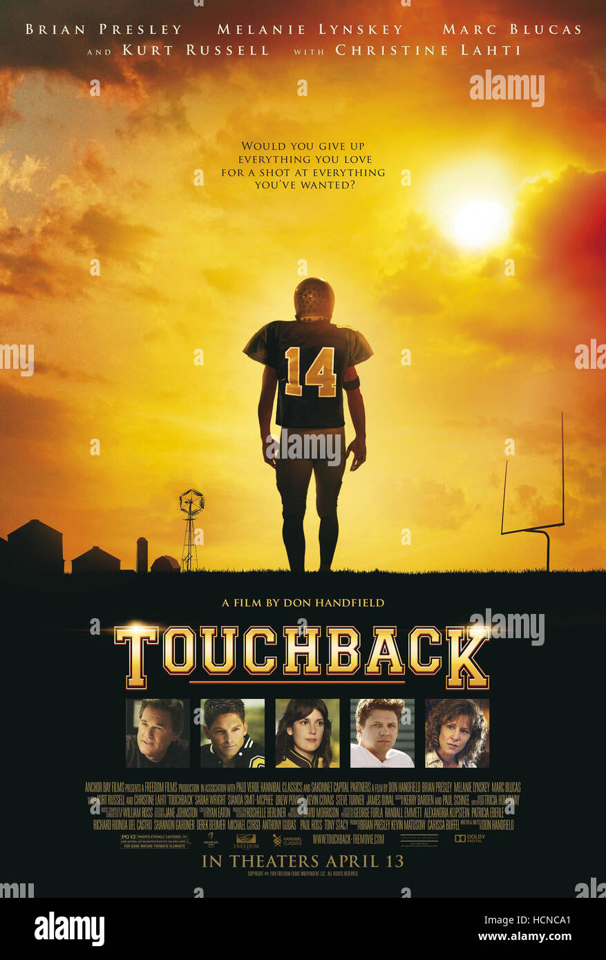 TOUCHBACK, US poster art, top: Brian Presley; bottom from left: Kurt ...