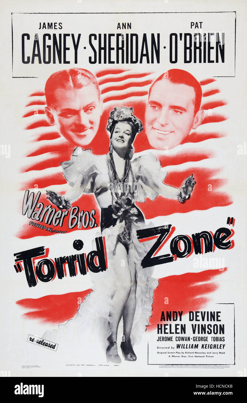 TORRID ZONE, US poster art, from left: James Cagney, Ann Sheridan, Pat ...