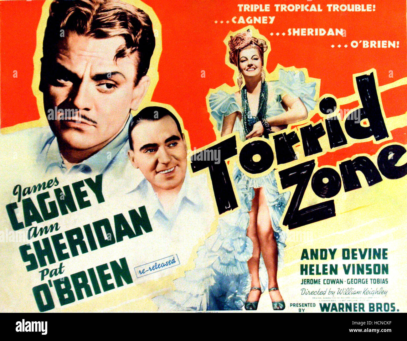 TORRID ZONE, from left: James Cagney, Pat O'Brien, Ann Sheridan on re ...