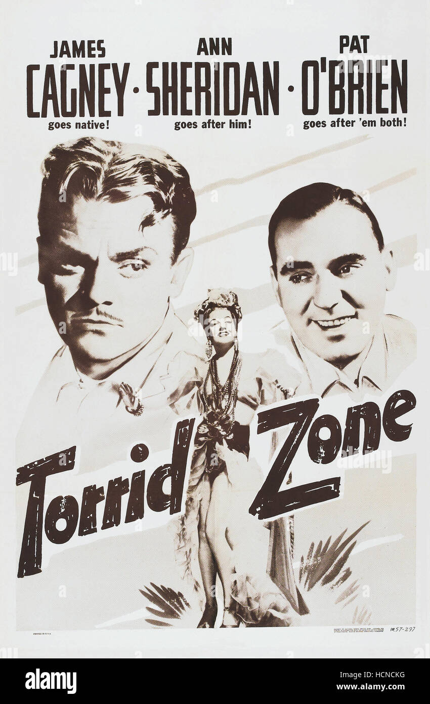 TORRID ZONE, US poster art, from left: James Cagney, Ann Sheridan, Pat ...
