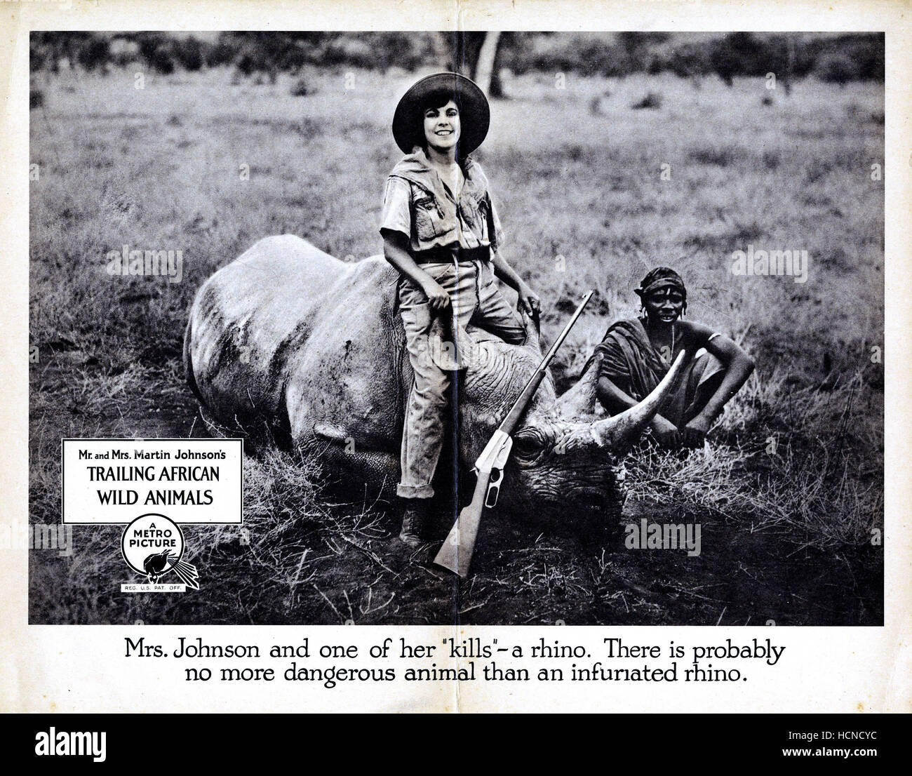 TRAILING AFRICAN WILD ANIMALS, Osa Johnson, 1921 Stock Photo - Alamy