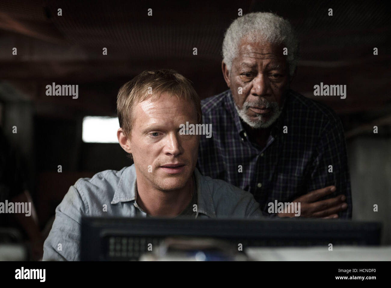 TRANSCENDENCE, from left: Paul Bettany, Morgan Freeman, 2014. ph: Peter ...
