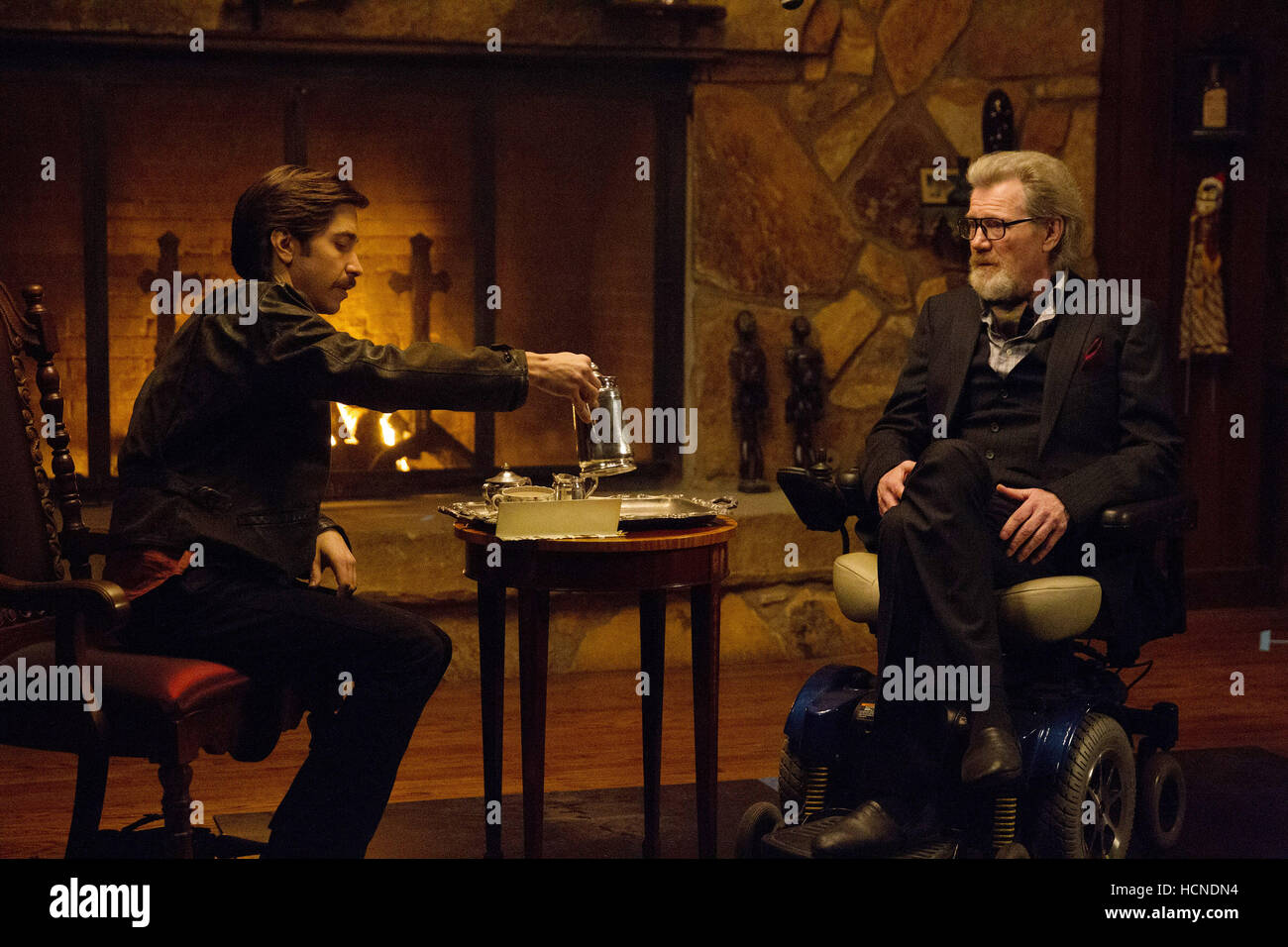 TUSK, from left: Justin Long, Michael Parks, 2014. ©A24/courtesy ...