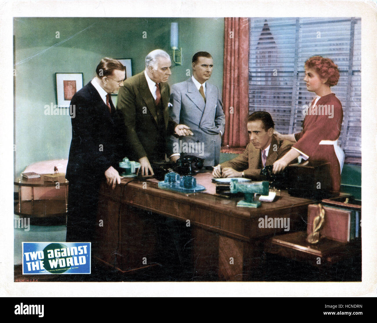 TWO AGAINST THE WORLD, lobbycard, from left: Harry Hayden, Robert ...