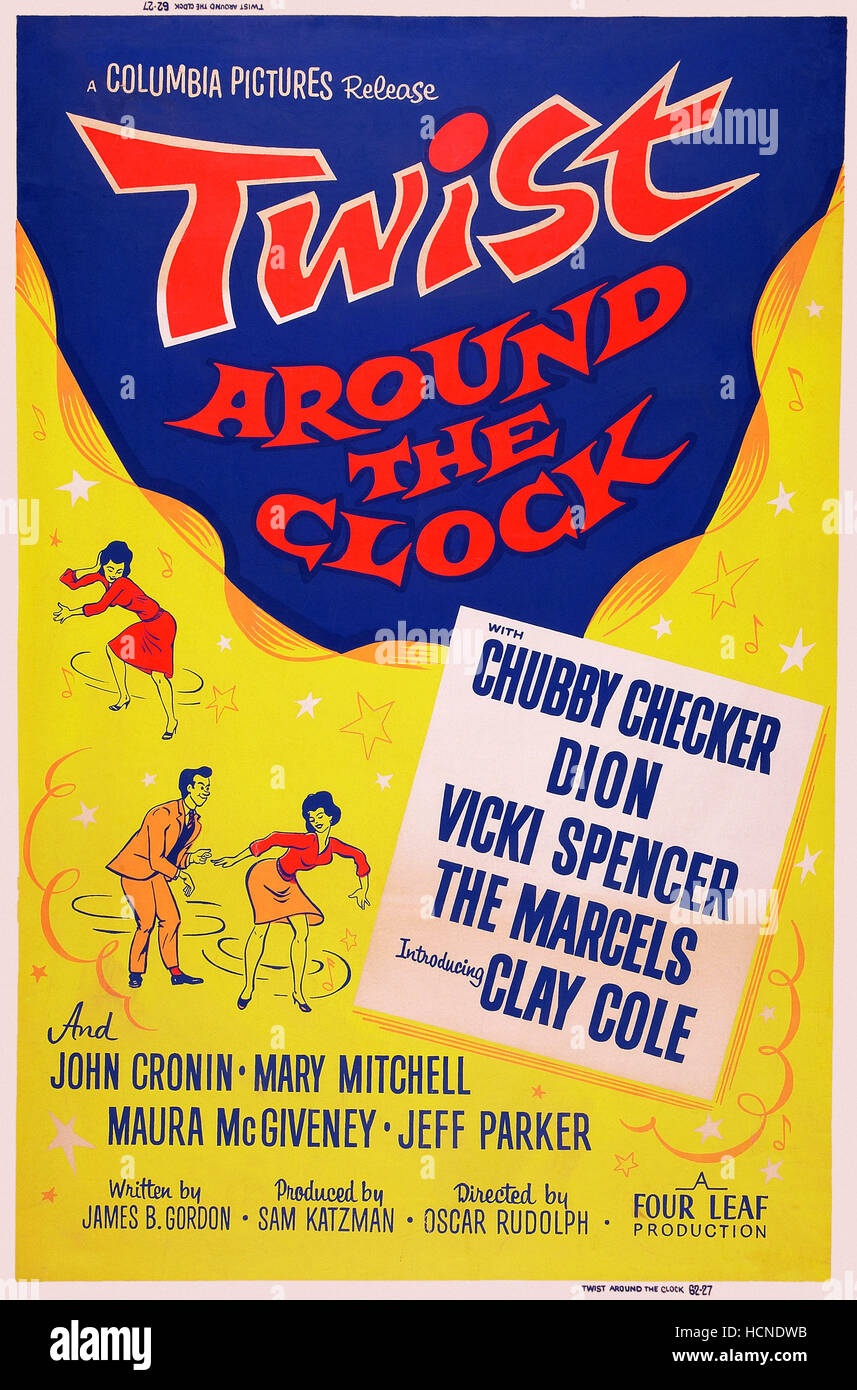 TWIST AROUND THE CLOCK, US poster art, 1961 Stock Photo - Alamy