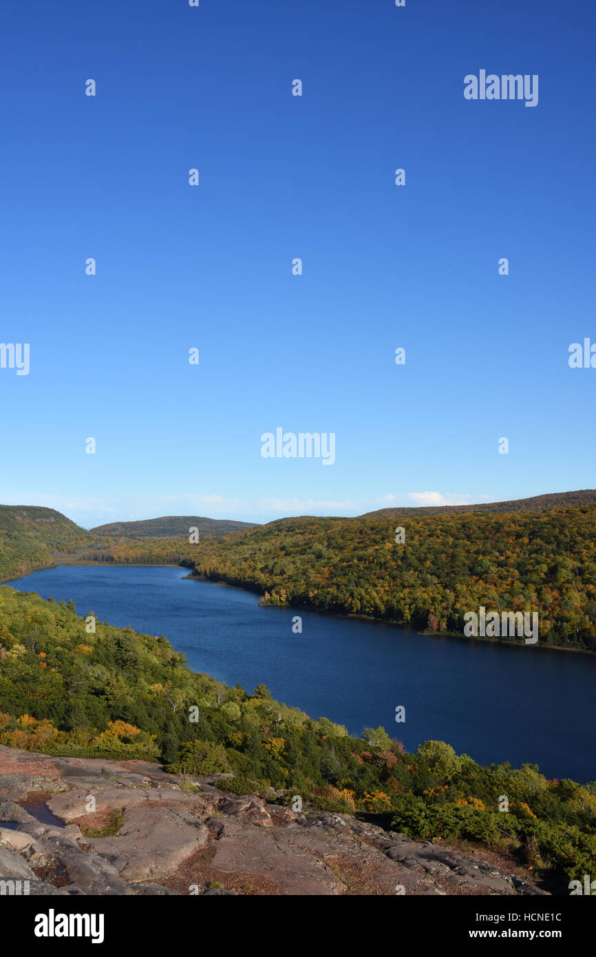 Lake of the Clouds in Ontonagon County in the upper peninsula of ...