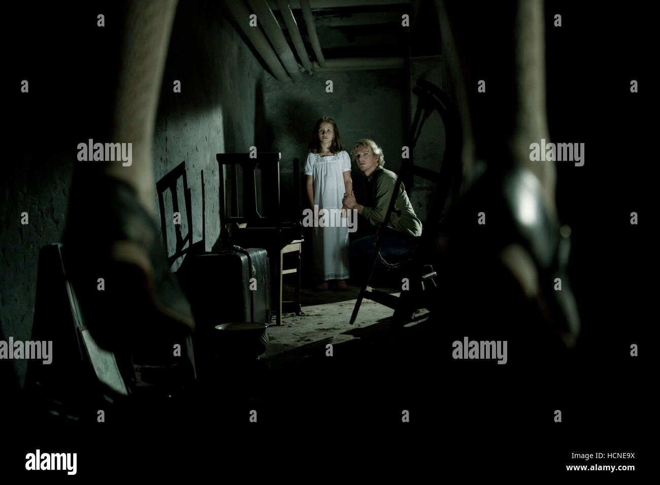 TWO EYES STARING, (aka ZWART WATER), from left: Isabelle Stokkel, Barry ...