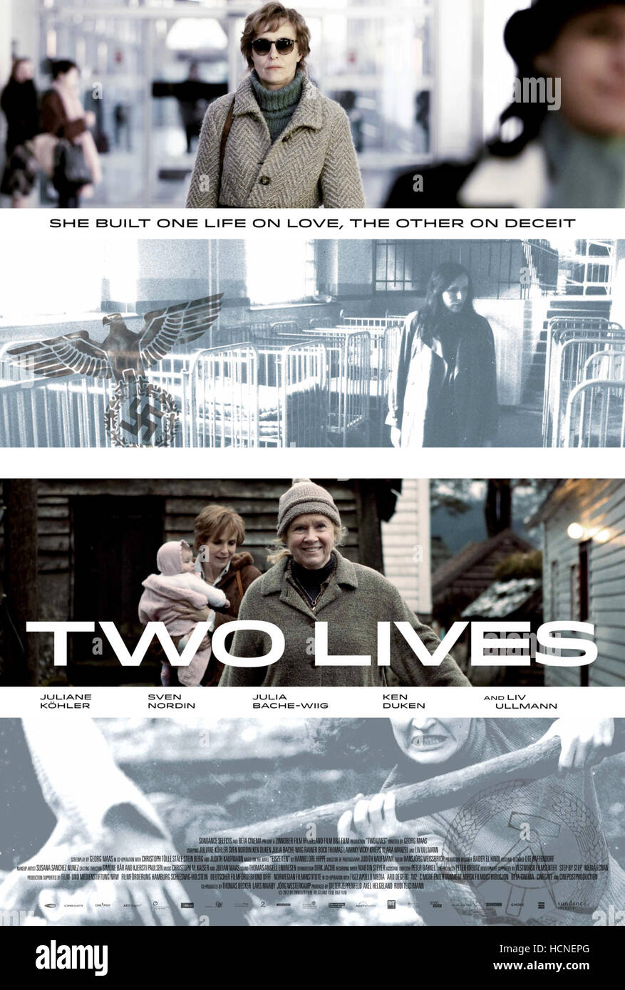 TWO LIVES, (aka ZWEI LEBEN), US poster art, Juliane Kohler (top, and ...