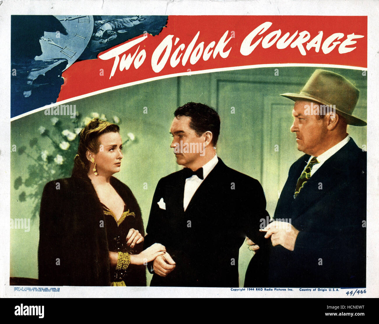 TWO O'CLOCK COURAGE, Anne Rutherford, Tom Conway, Emory Parnell, 1945 Stock Photo - Alamy