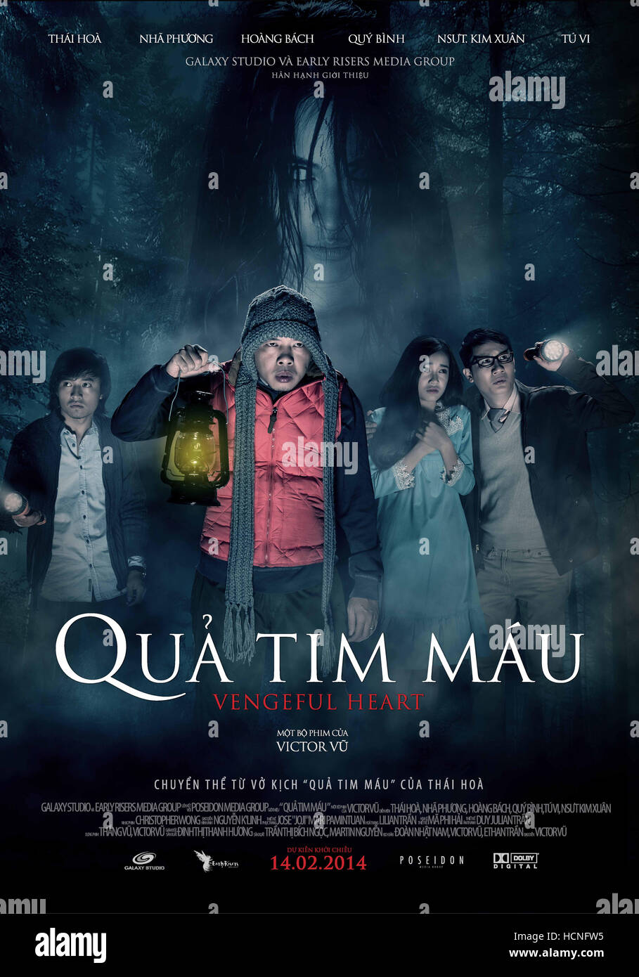 VENGEFUL HEART, (aka QUA TIM MAU), poster art, Quy Binh, Thai Hoa, TU ...