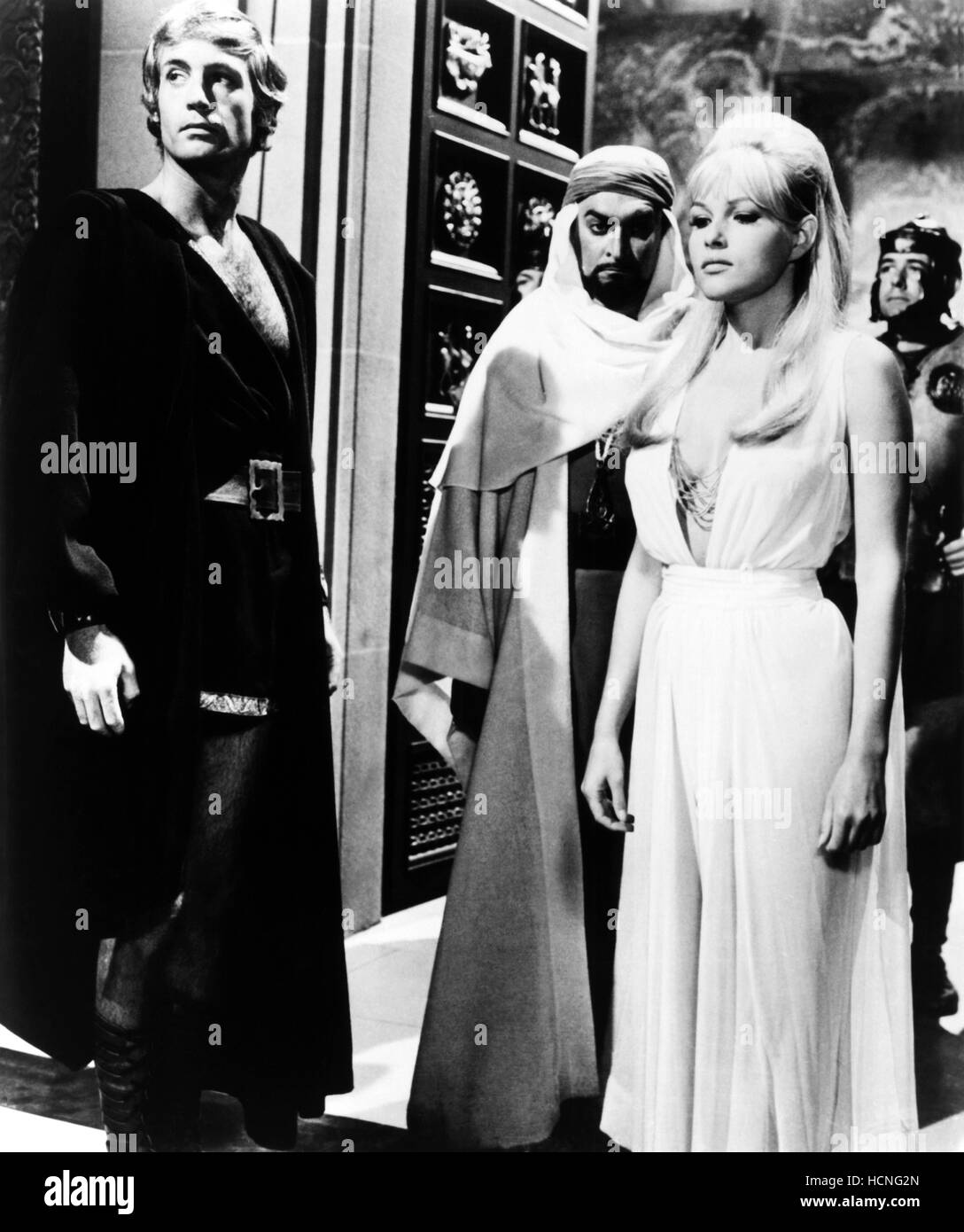 THE VENGEANCE OF SHE, from left: John Richardson, Noel Willman, Olinka ...