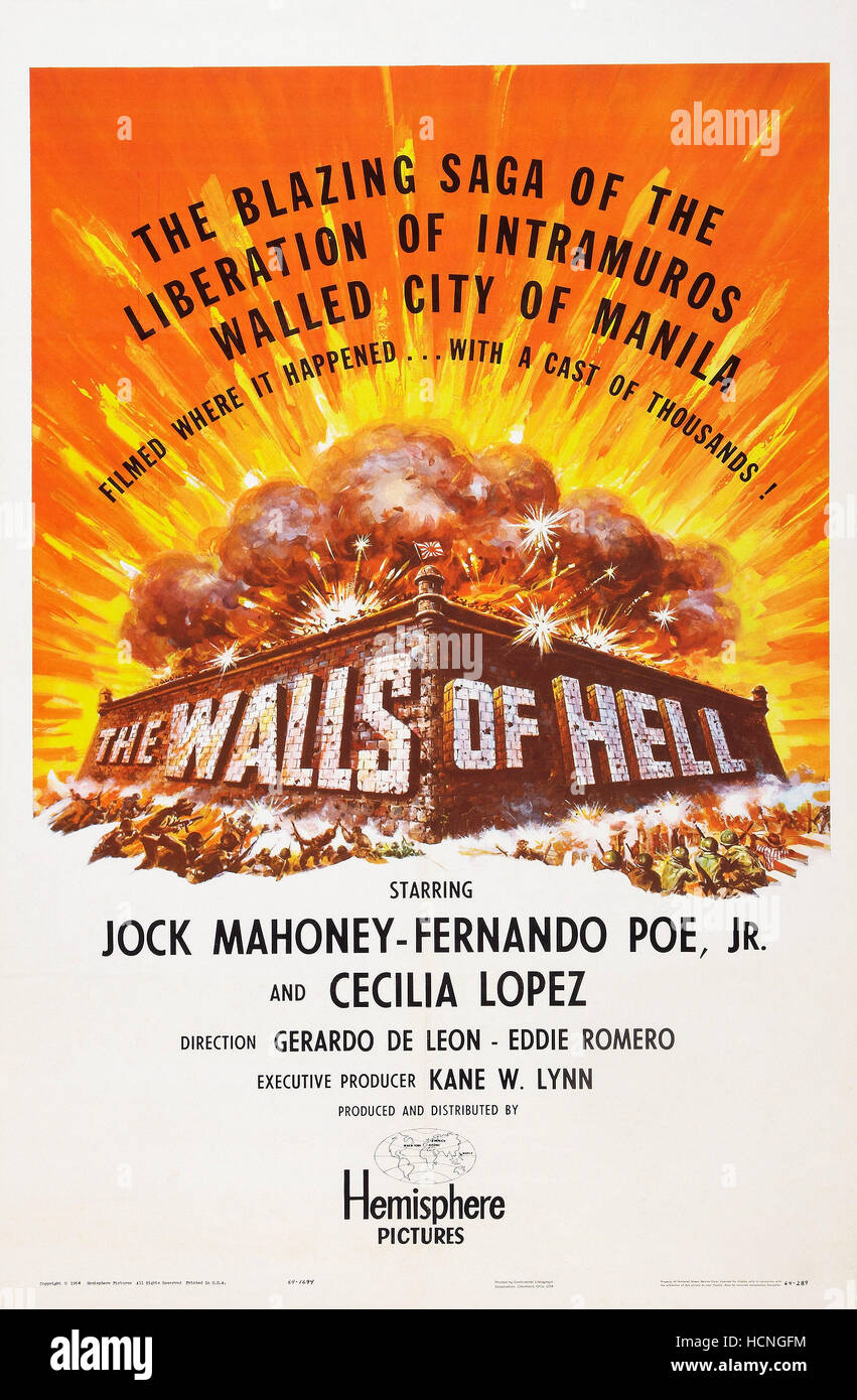 THE WALLS OF HELL, (aka INTRAMUROS), US poster art, 1964 Stock Photo ...