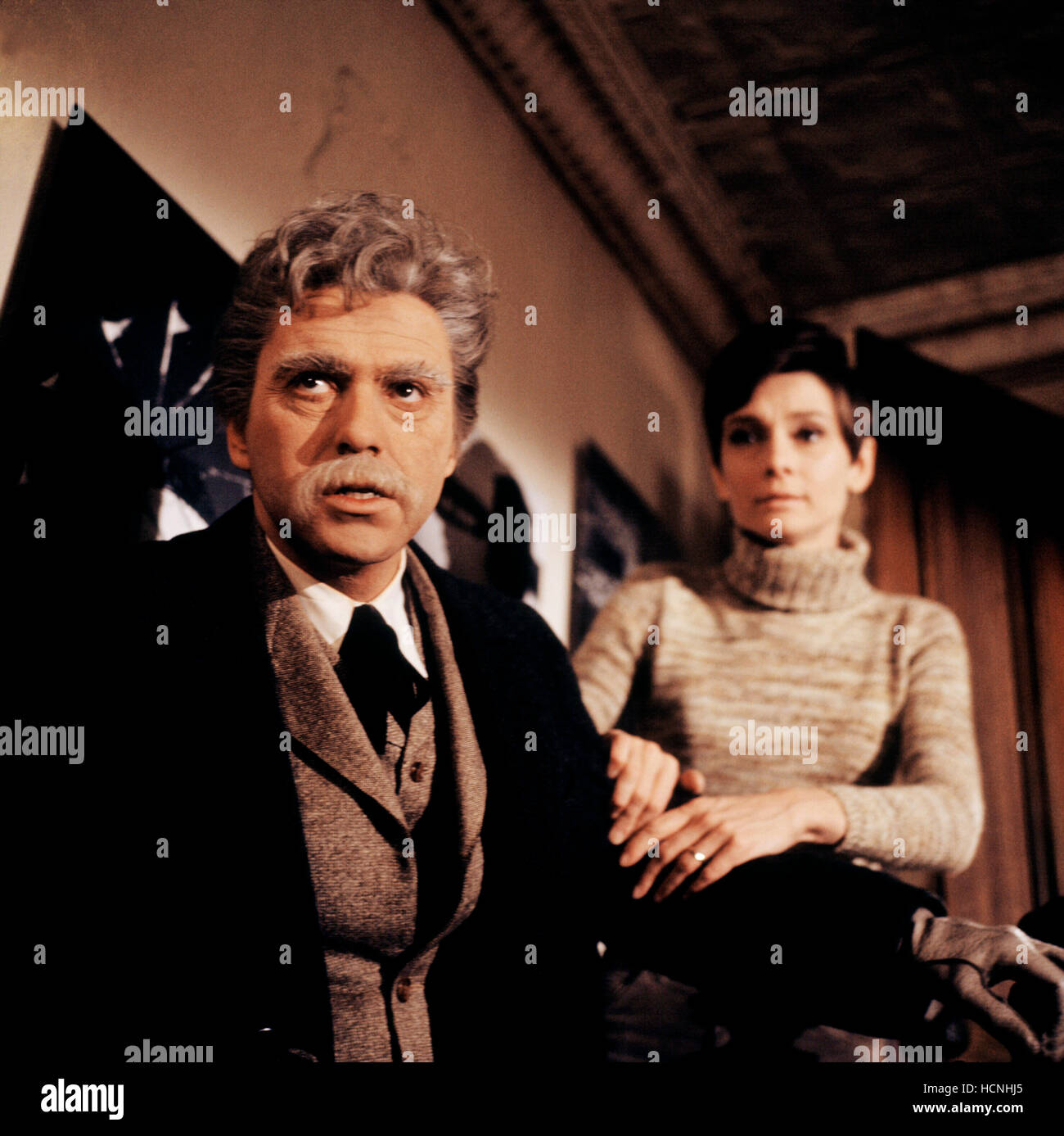 WAIT UNTIL DARK, from left: Alan Arkin, Audrey Hepburn, 1967 Stock ...