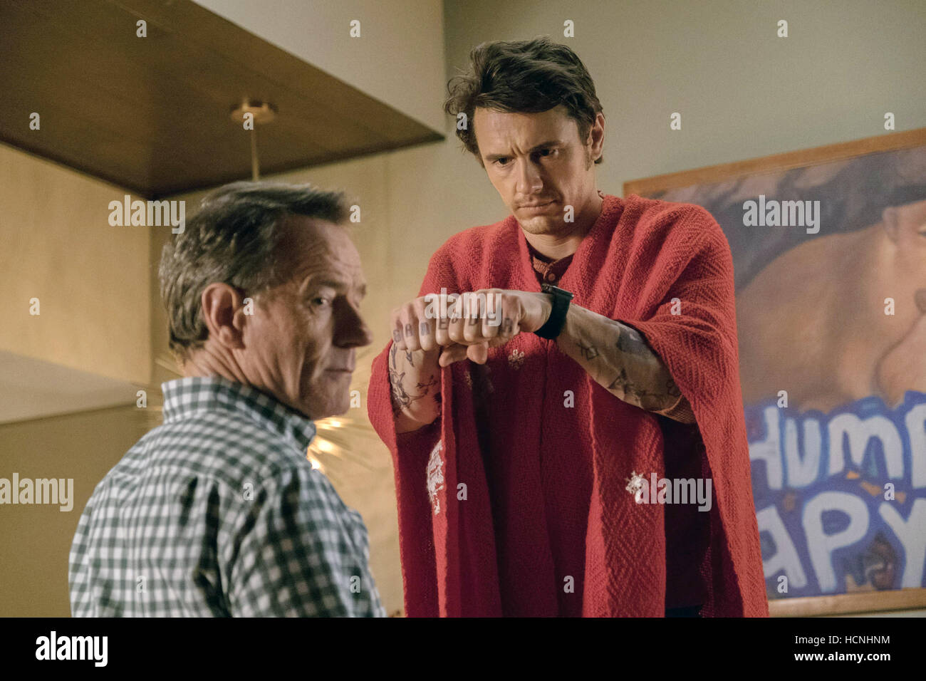 WHY HIM?, from left: Bryan Cranston, James Franco, 2016, ph: Scott ...