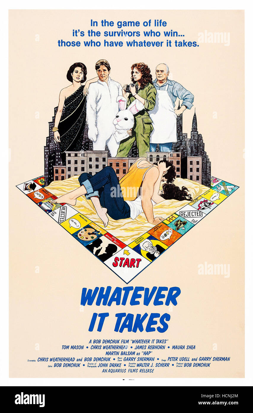 WHATVER IT TAKES, US poster art, from left: Maura Shea, Tom Mason ...
