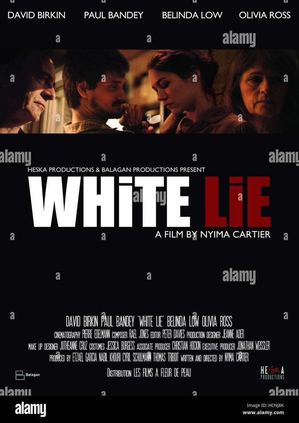 WHITE LIE, international poster art, from left: Paul Bandey, David ...