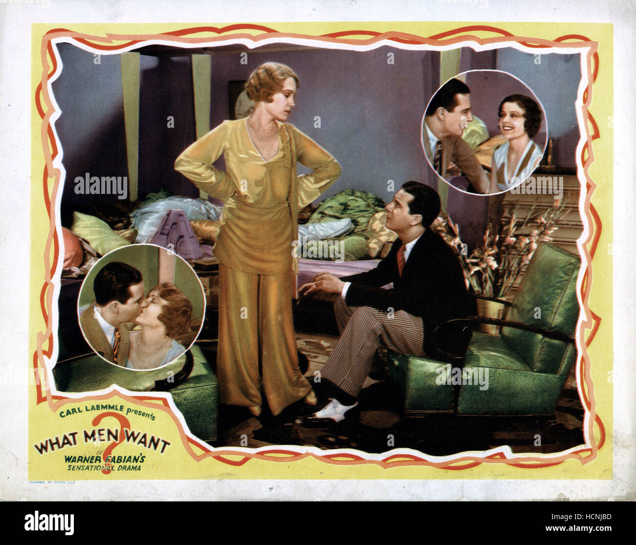WHAT MEN WANT, US poster, Pauline Starke, Barbara Kent, Ben Lyon, 1930 ...