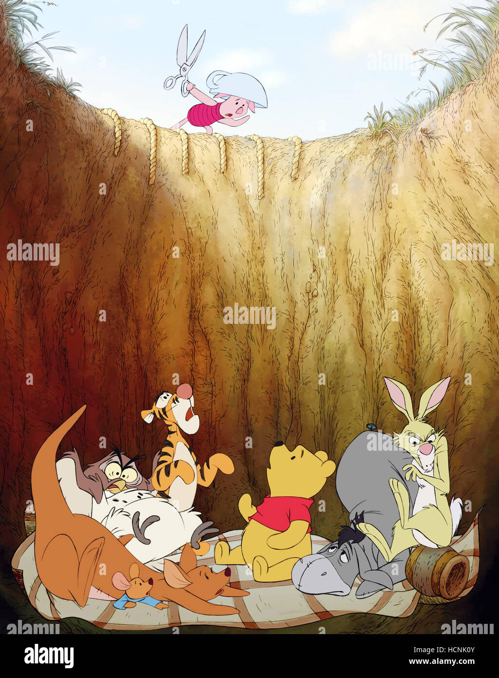 WINNIE THE POOH, top: Piglet, bottom l-r: Roo, Kanga, Owl, Tigger ...
