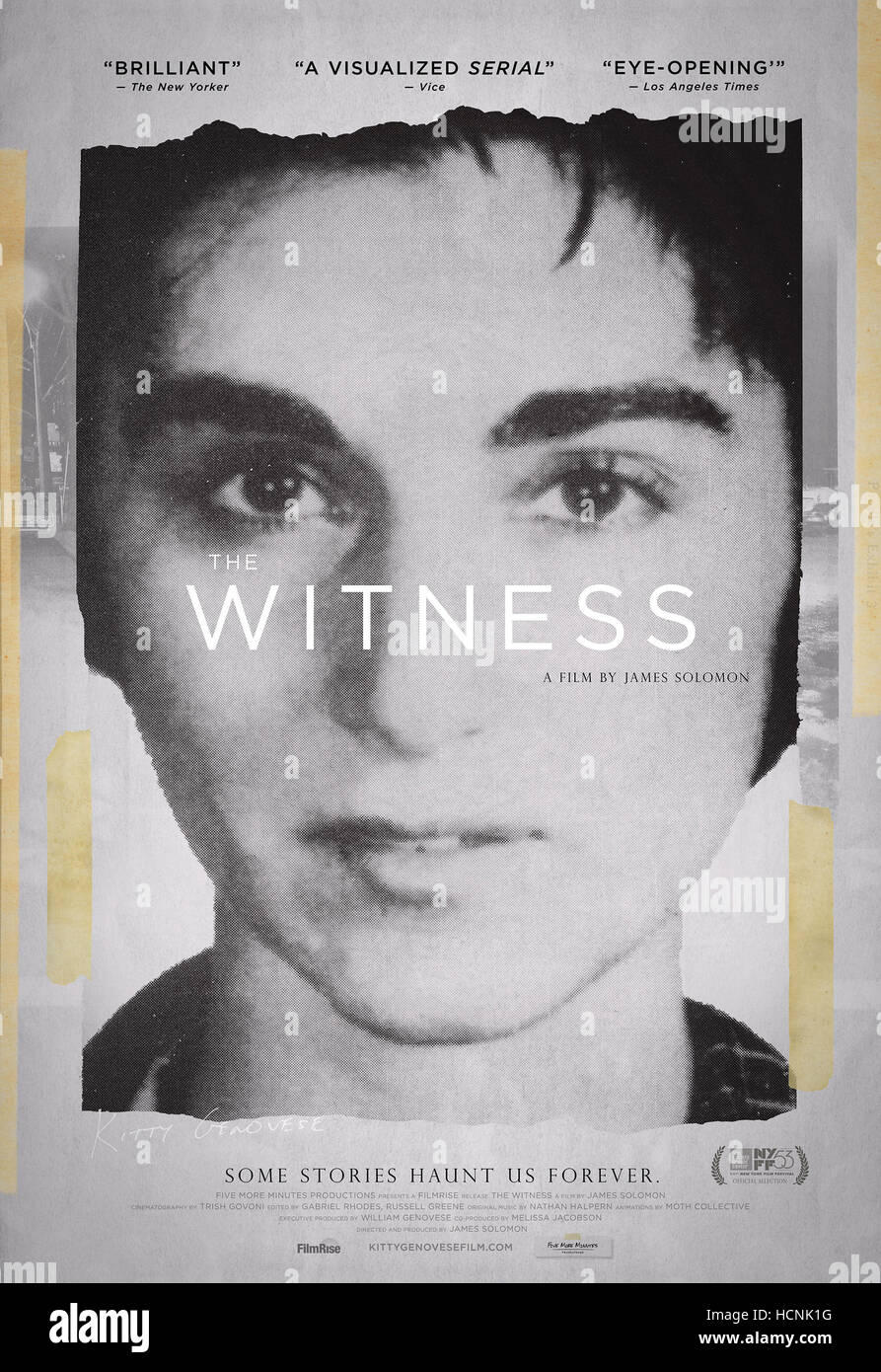 THE WITNESS, US poster, Kitty Genovese, 2015. ©FilmRise/courtesy ...