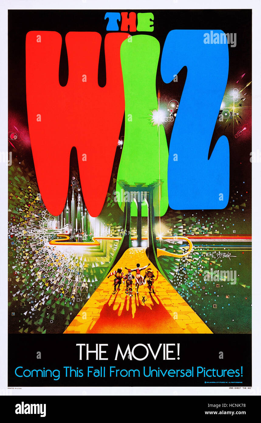 THE WIZ, US advance poster art, 1978. ©Universal/courtesy Everett ...