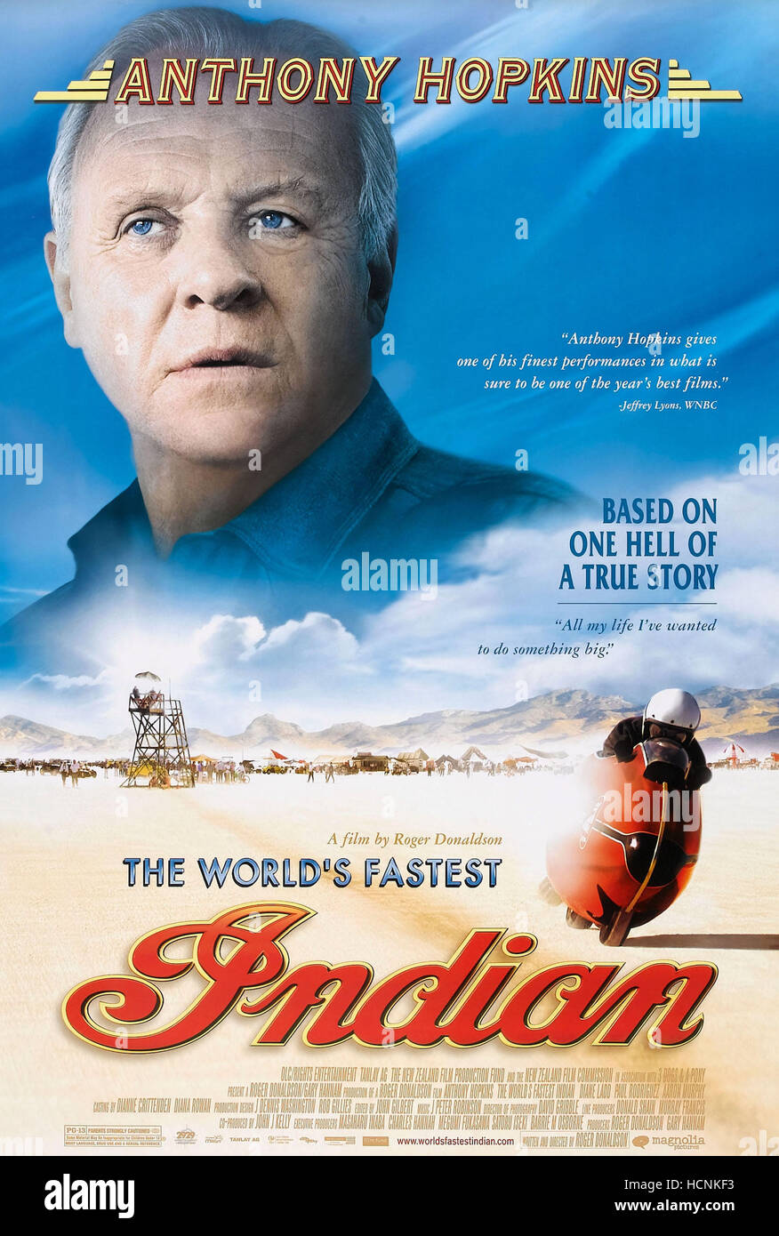 THE WORLD'S FASTEST INDIAN, US poster art, Anthony Hopkins, 2005 ...