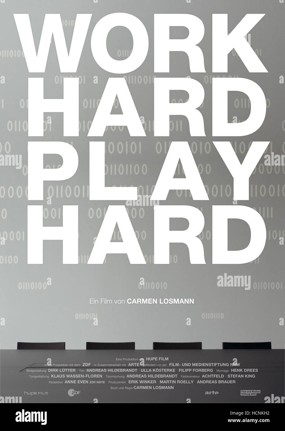 WORK HARD PLAY HARD, poster art, 2012 Stock Photo - Alamy