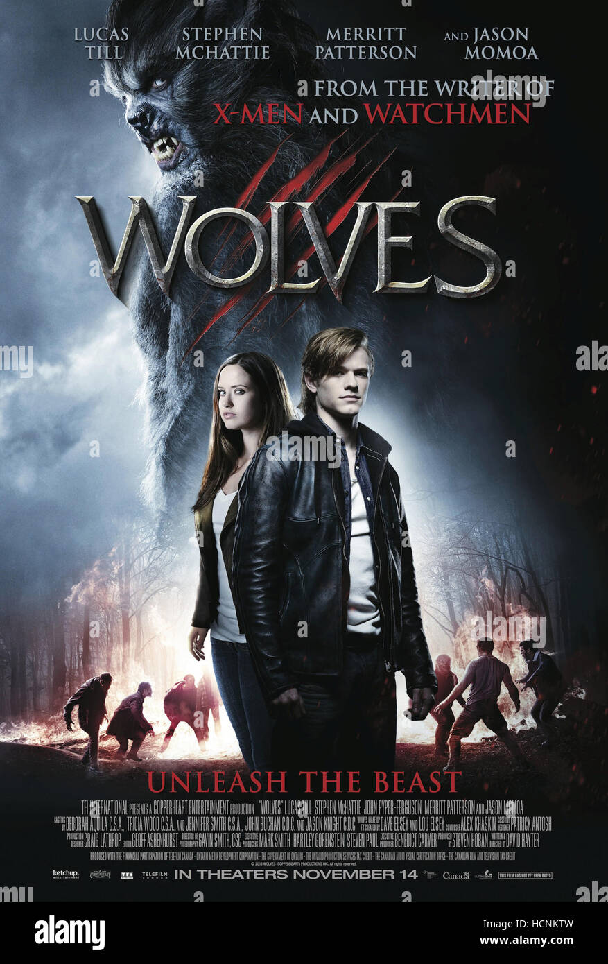 WOLVES, US poster art, from left: Merritt Patterson, Lucas Till, 2014 ...