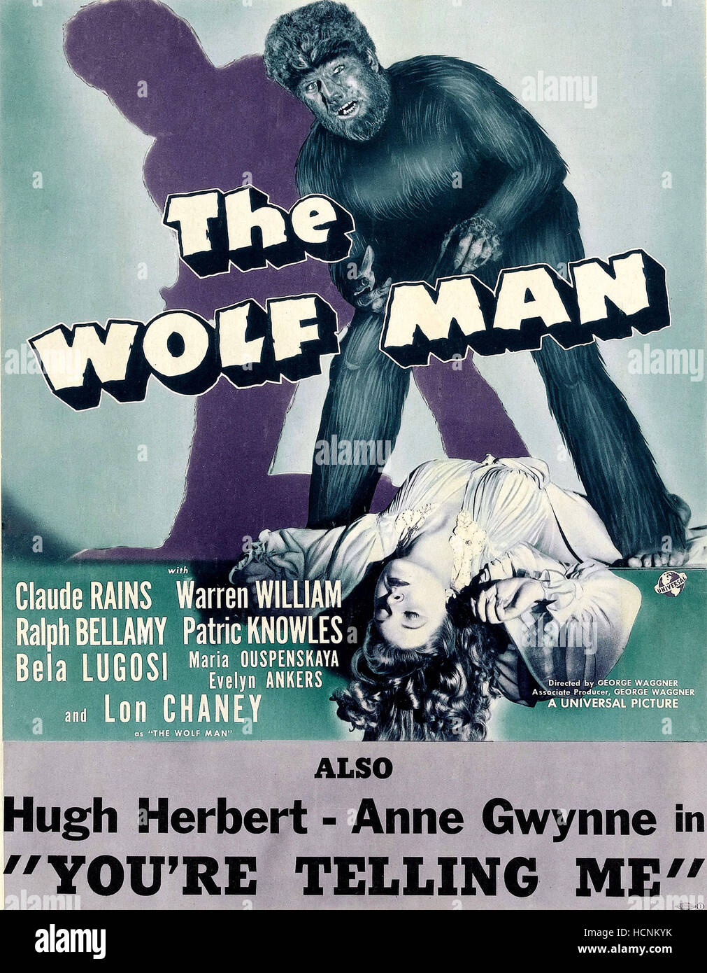 THE WOLF MAN, as 'the Wolf Man': Lon Chaney (aka 'Lon Chaney, Jr ...