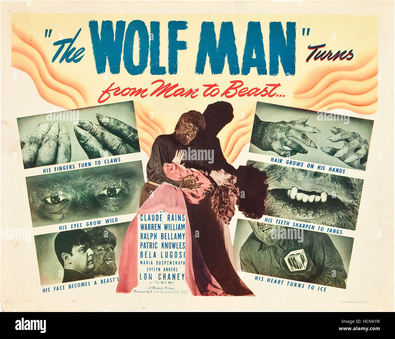 Lon chaney wolfman hi-res stock photography and images - Alamy