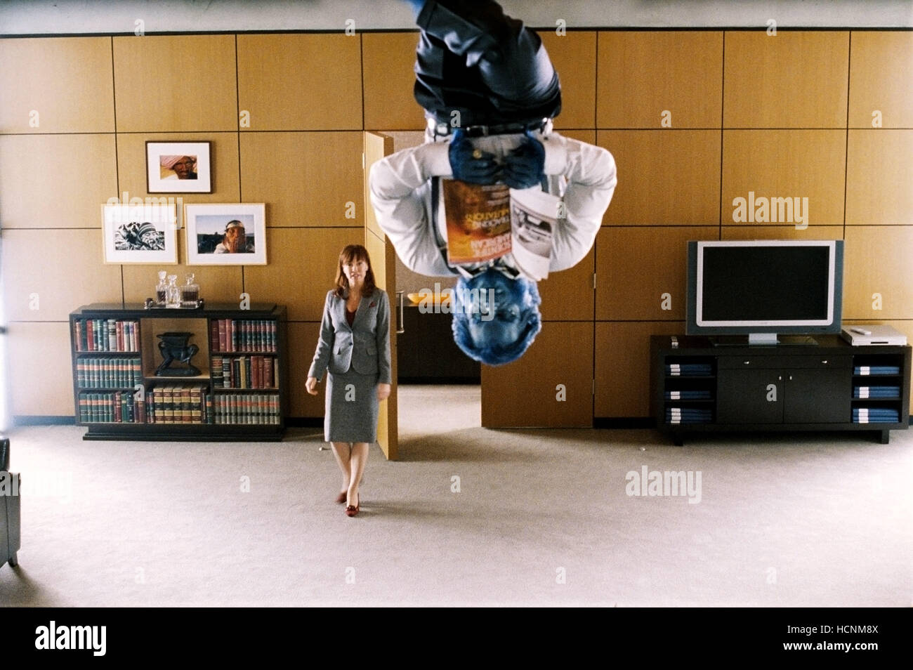 X-MEN: THE LAST STAND, (aka X-MEN 3), Kelsey Grammer (upside down), 2006, TM & Copyright (c ...