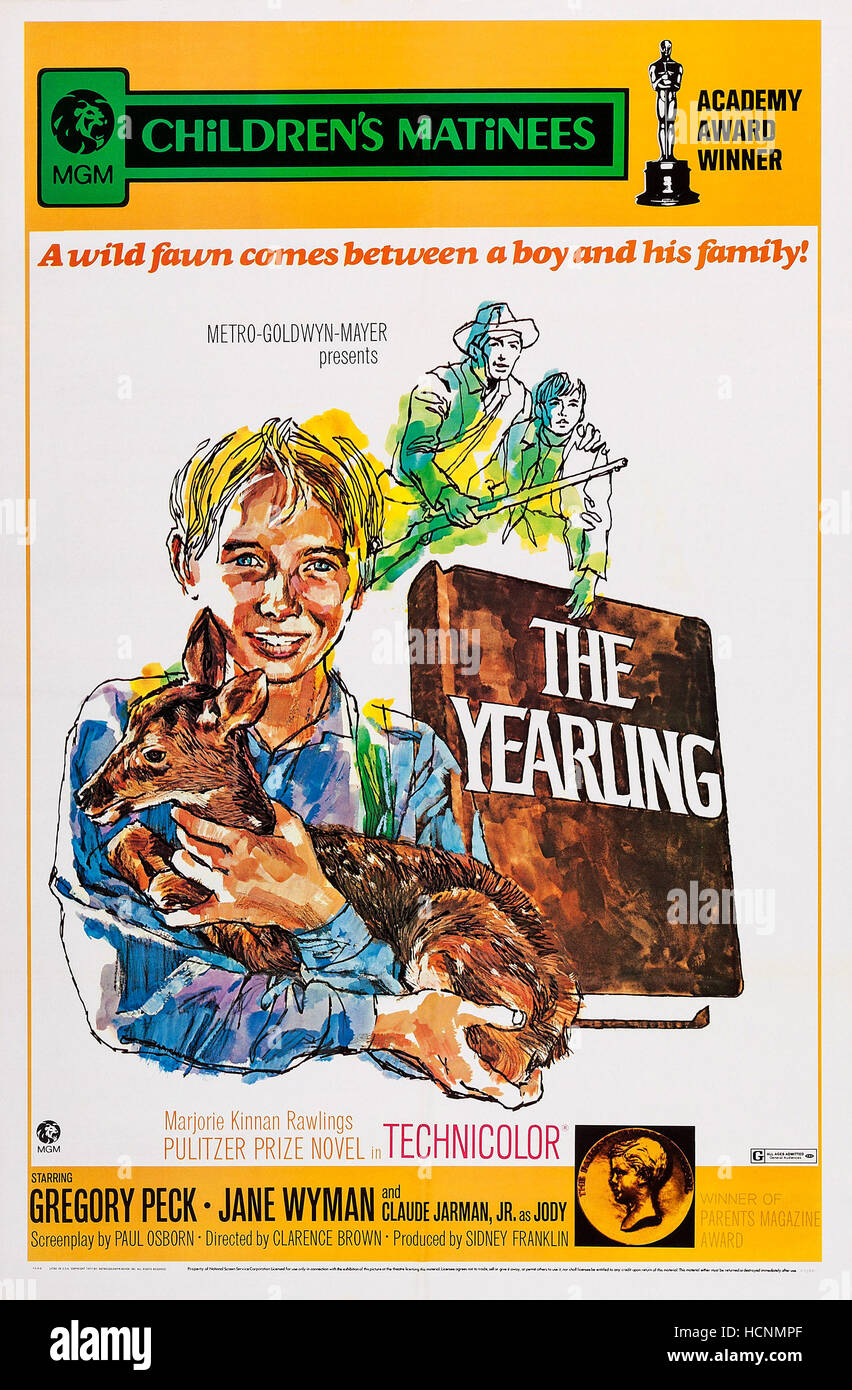 THE YEARLING, US poster art, Claude Jarman Jr., 1946 Stock Photo - Alamy