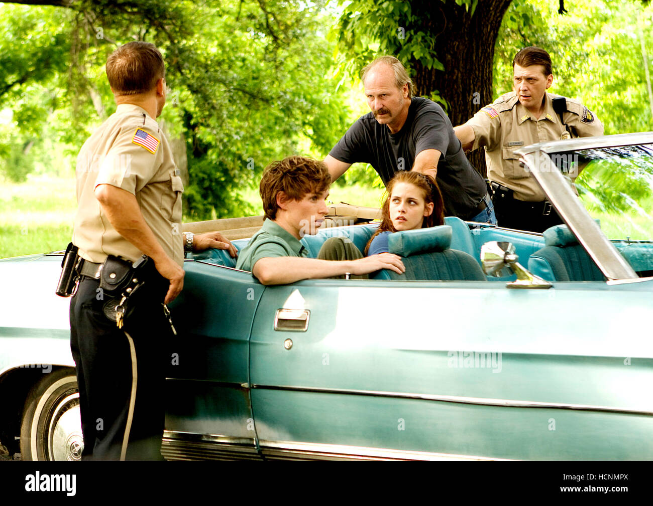 THE YELLOW HANDKERCHIEF, in car from left: Eddie Redmayne, Kristen ...