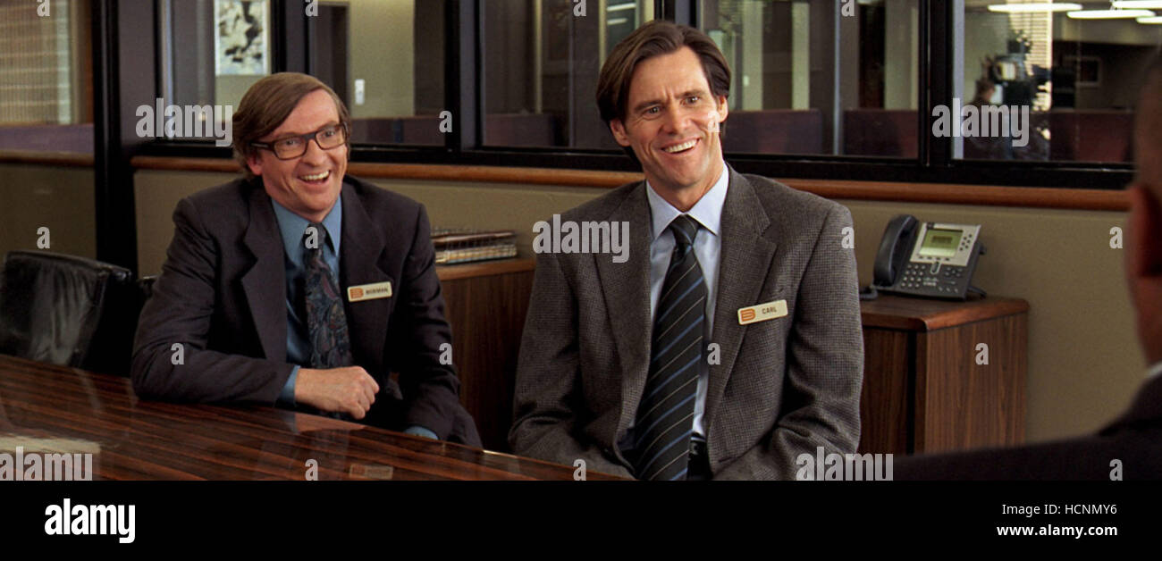 YES MAN, from left: Rhys Darby, Jim Carrey, 2008. ©Warner Bros ...