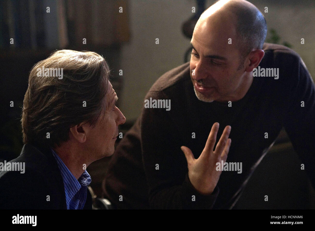 THE UNBORN, from left: Gary Oldman, director David Goyer, on set, 2009 ...