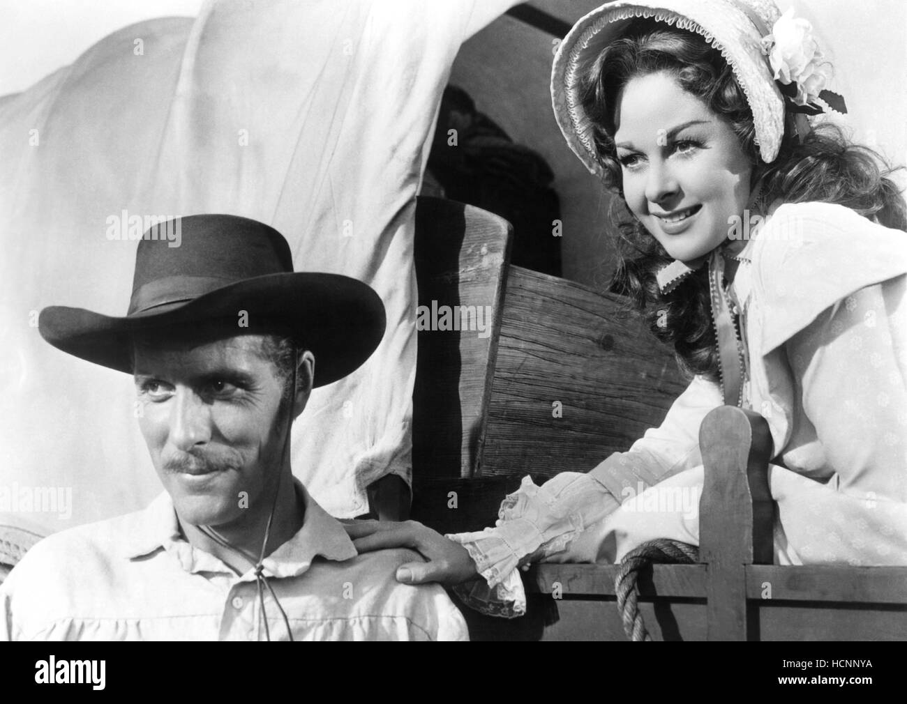 UNTAMED, from left: John Justin, Susan Hayward, 1955, TM and Copyright ...