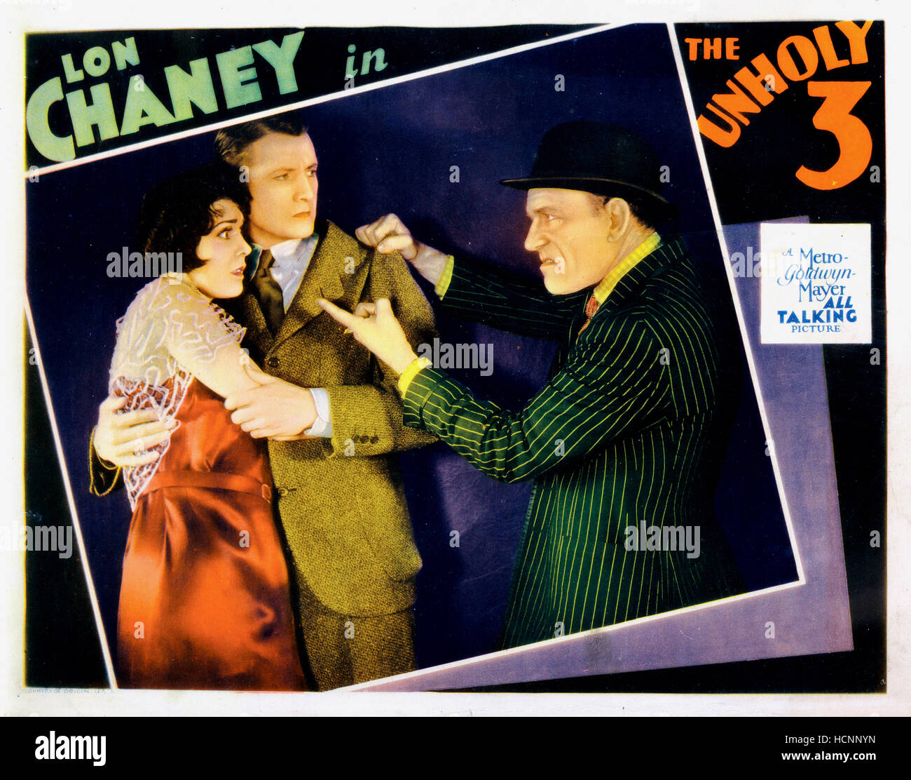 THE UNHOLY THREE, lobbycard, from left: Lila Lee, Elliott Nugent, Lon ...