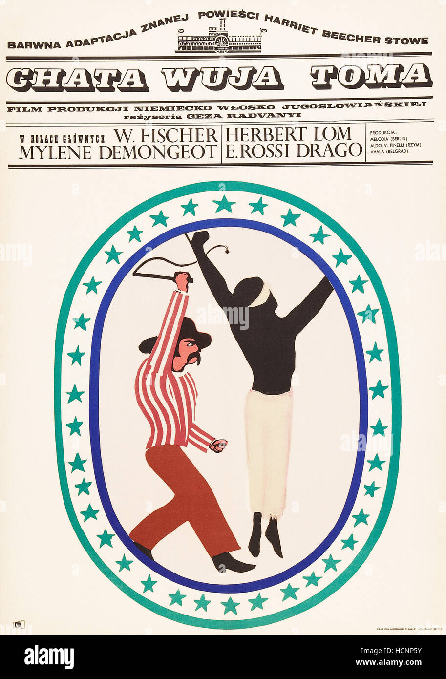 UNCLE TOM'S CABIN, (aka CHATA WUJA TOMA), Polish poster art, 1965 Stock ...