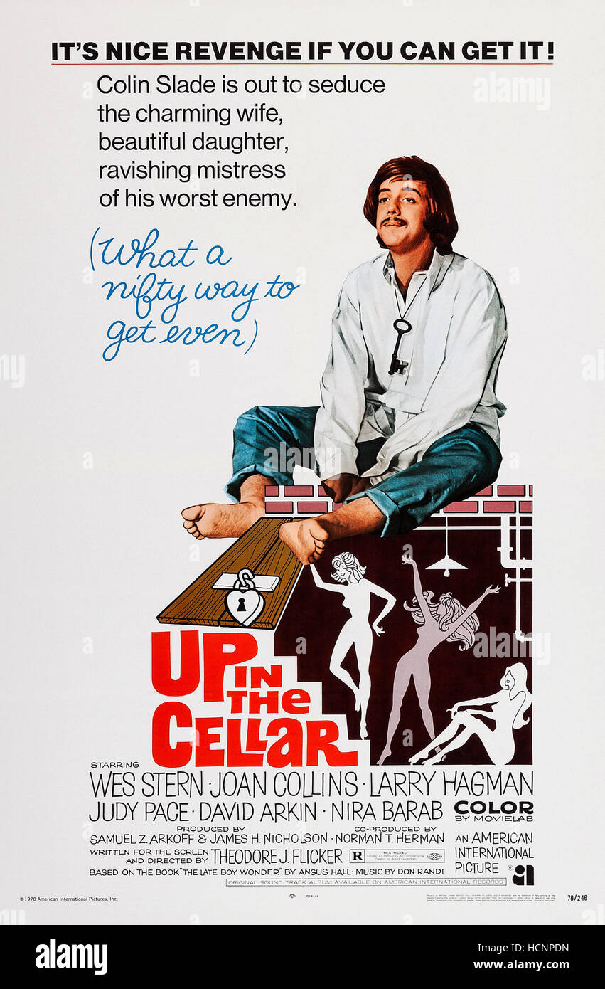 UP IN THE CELLAR, (aka THREE IN THE CELLAR), US poster art, Wes Stern ...