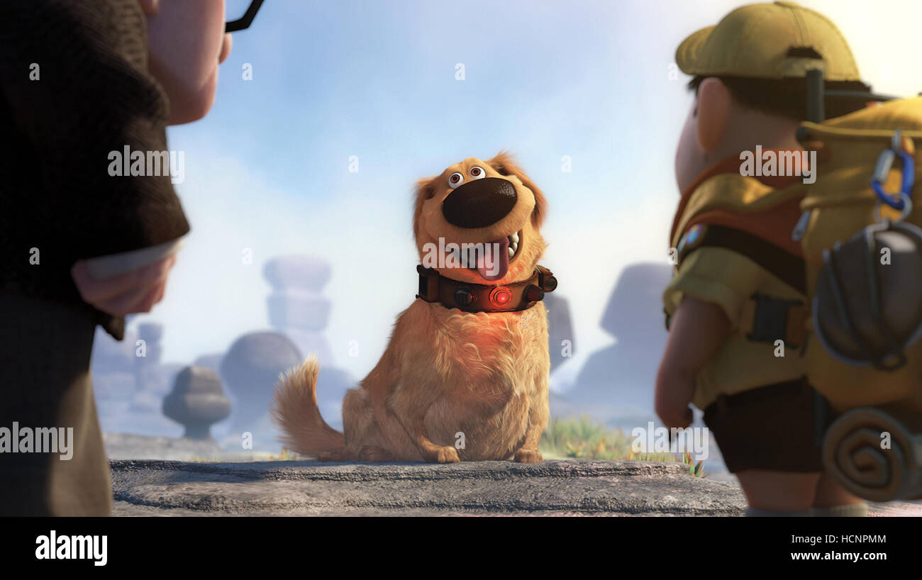 UP, from left: Carl (voice: Edward Asner), Dug, Russell, 2009. ©Walt ...