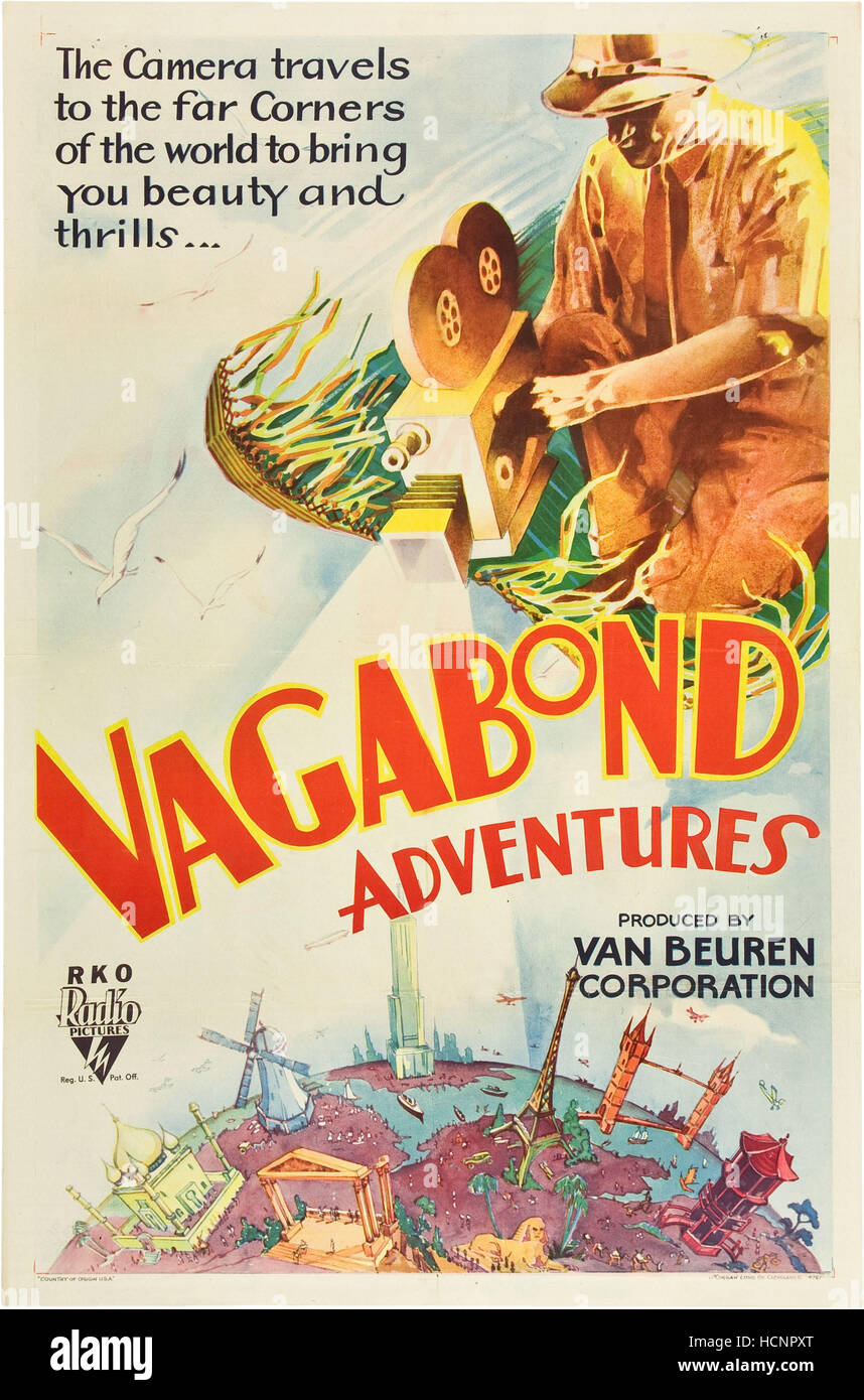 VAGABOND ADVENTURES, poster art, 1932 Stock Photo - Alamy
